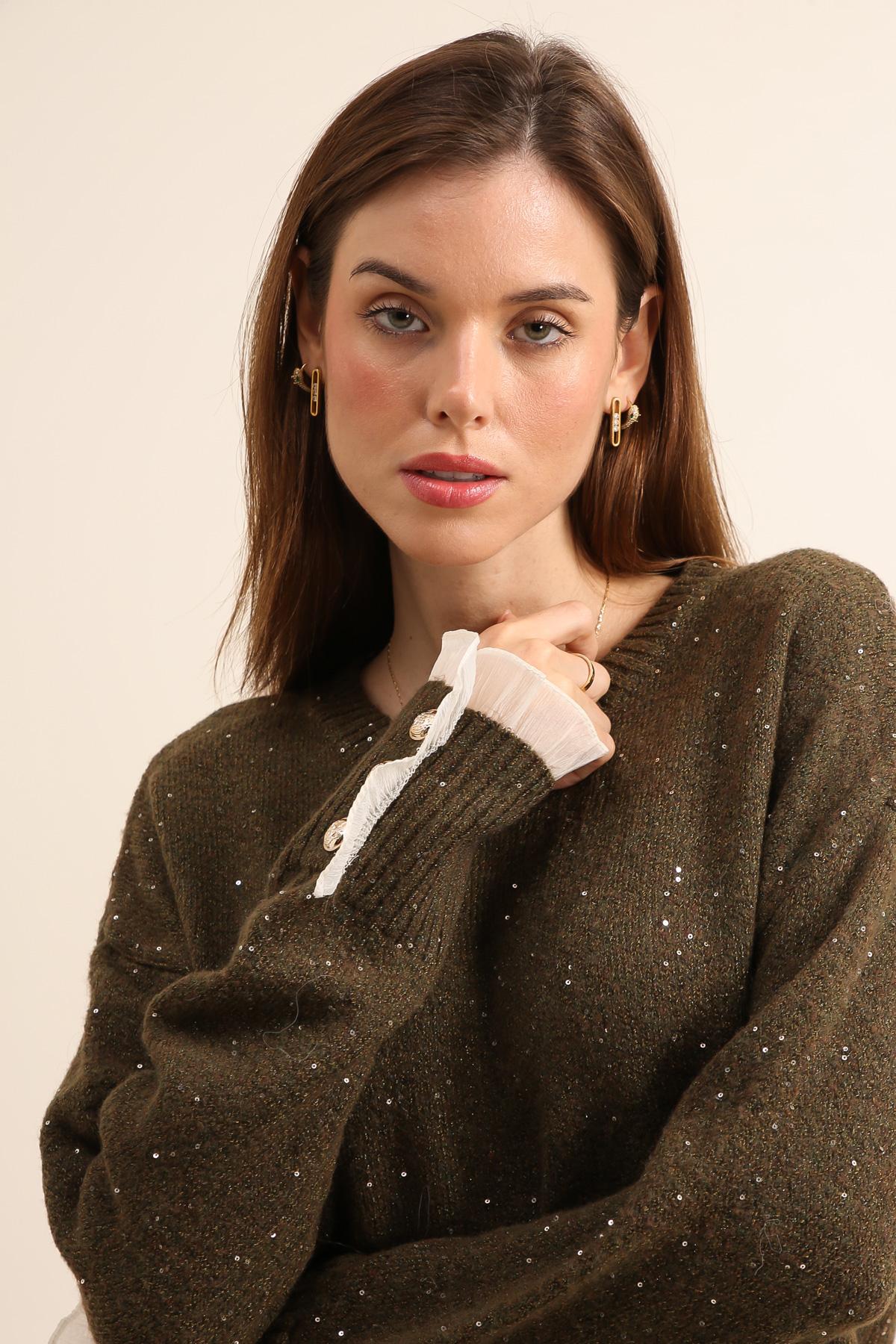 Pull à sequins Jovana – Cherry Paris