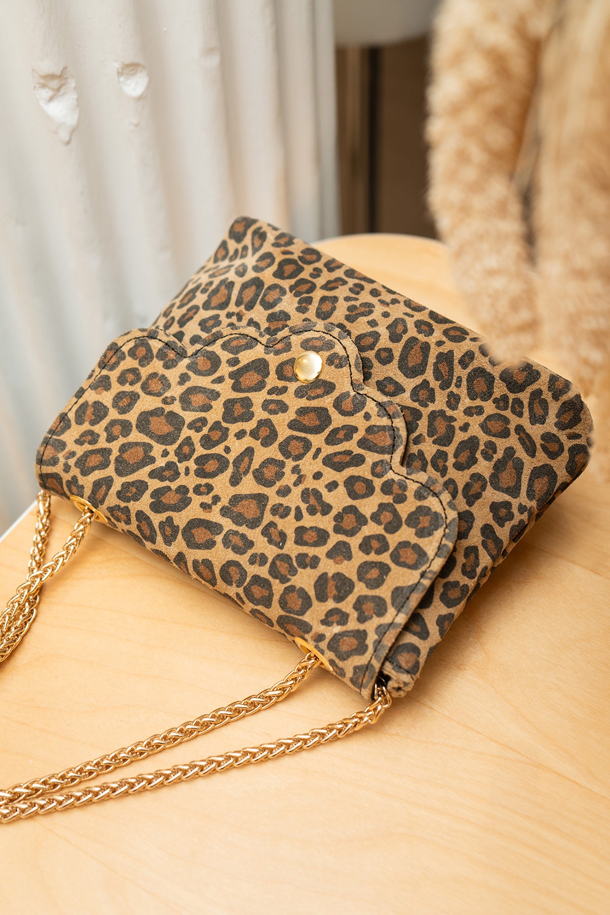 Sac MINI PIA LEOPARD - Léopard taupe – Cherry Paris
